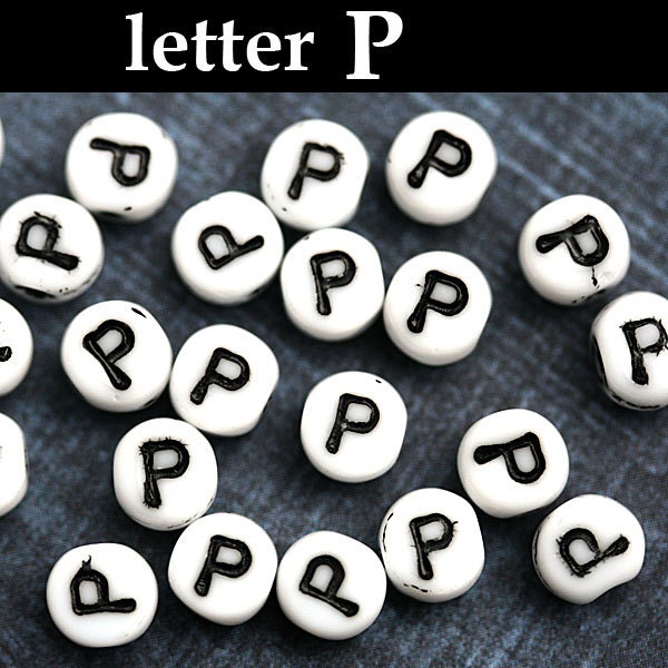 Alphabet Beads - Etsy
