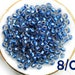 Blue Seed beads Toho size 8/0 Inside color Rainbow Crystal | Etsy