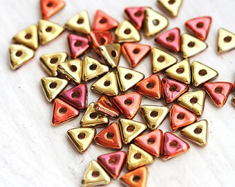 Triangle Czech Beads | Etsy