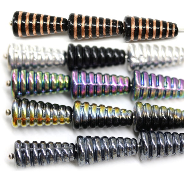 Glass Cone Beads - Etsy