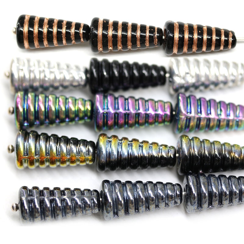 Glass Cone Beads - Etsy