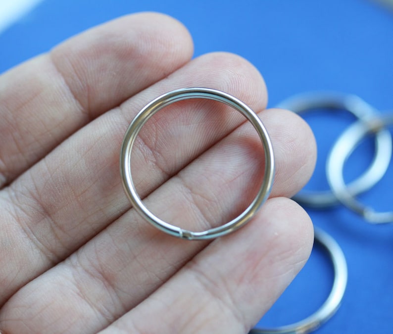 25mm Extra Large Split Ring 10pc Silver Key Rings Iron - Etsy
