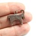 Primitive Bull Copper Pendant, Animal Jewelry Antique Copper Charm, Ram ...