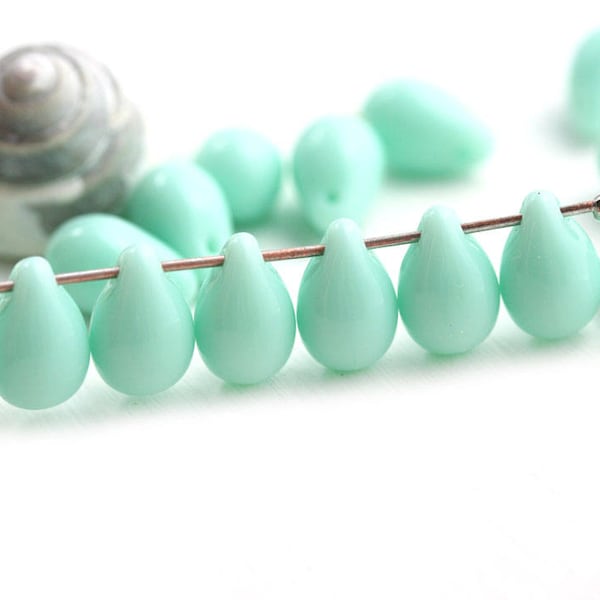 Green Teardrop - Etsy