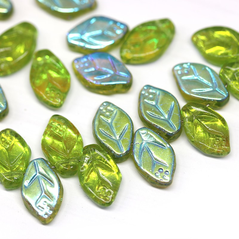 Leaf Beads - Etsy
