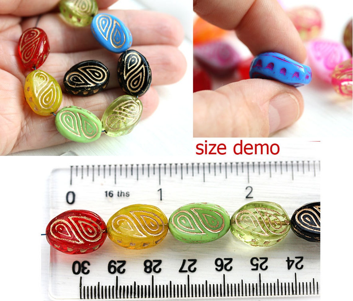 Candy Colors Beads Mix Multicolor Twist Czech Glass Beads - Etsy