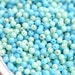 3mm Blue Green Mint Beads Mix Czech Glass Small Druk Spacers Lustered ...