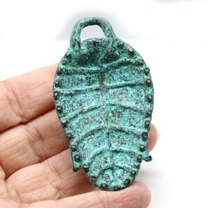 1pc Paleontology Extra Large Bug Pendant, Insect Jewelry Making Green ...