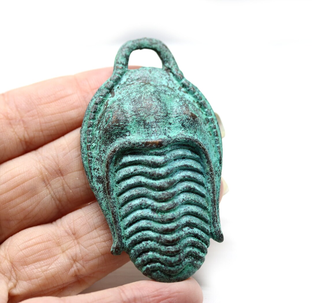 1pc Paleontology Extra Large Bug Pendant, Insect Jewelry Making Green ...