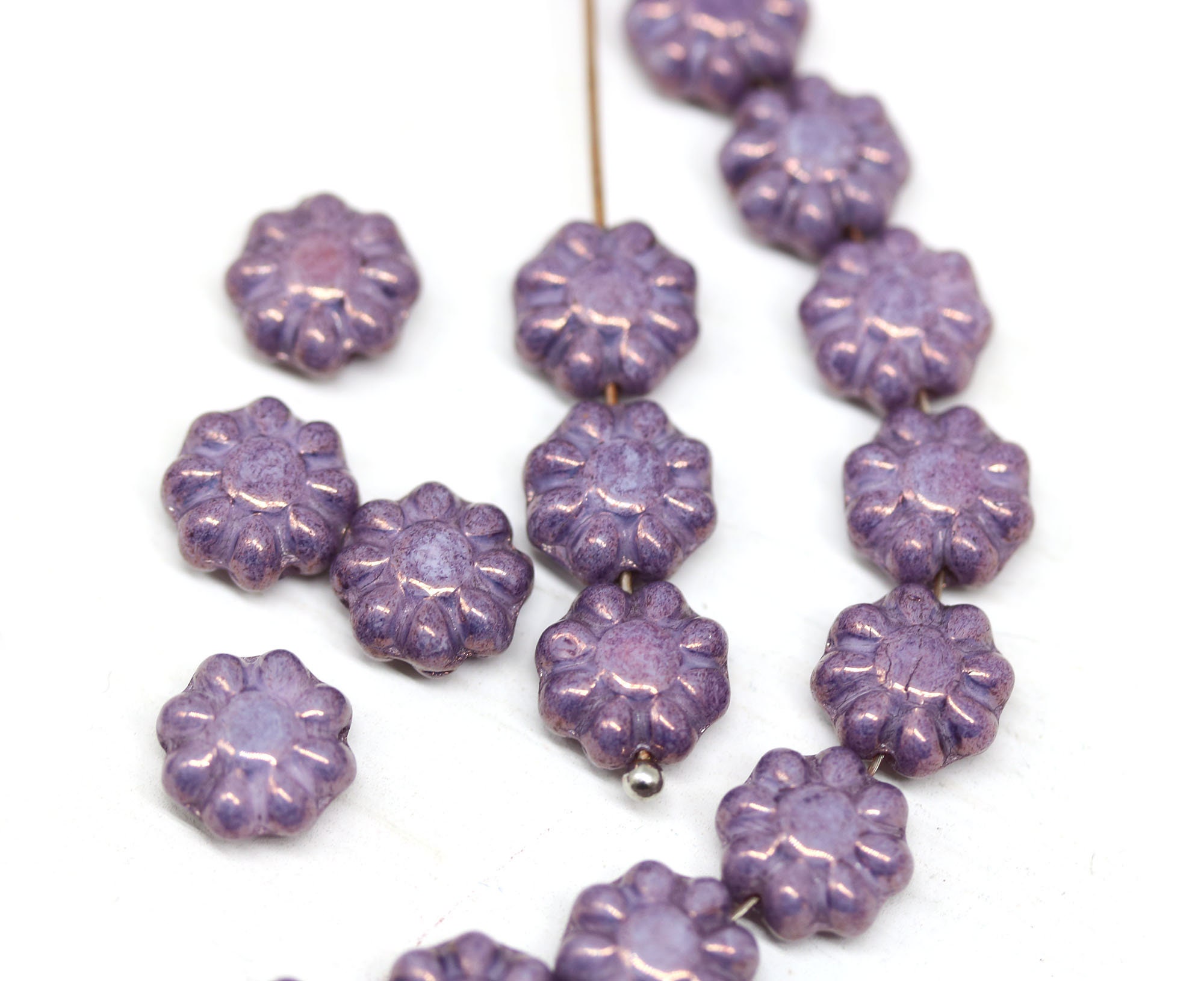 Craft Supplies And Tools Glass Jewelry And Beauty 9mm Dark Orange Daisy