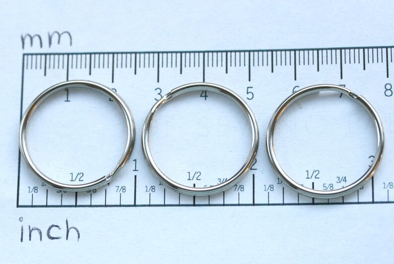 25mm Extra Large Split Ring 10pc Silver Key Rings Iron - Etsy