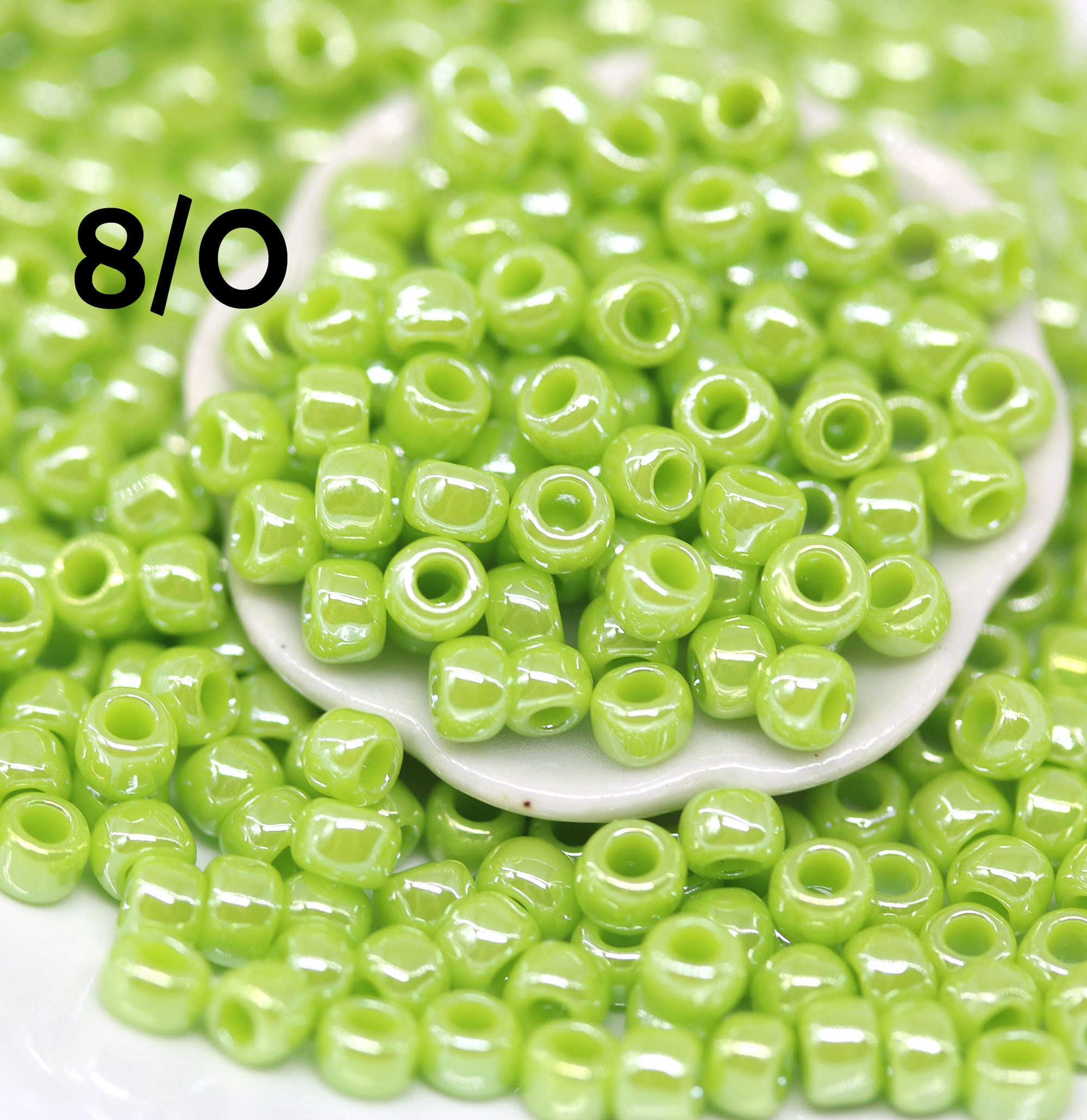 Light Green Toho Seed Beads Size 8/0 Opaque Lustered Sour - Etsy