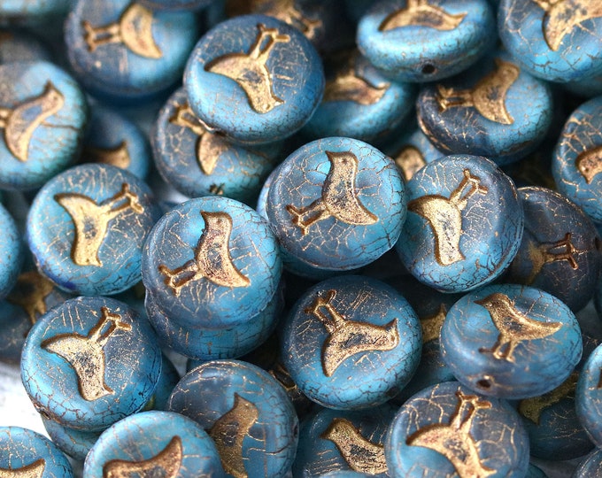 Czech glass beads mykonos charms for jewelry making by MayaHoney