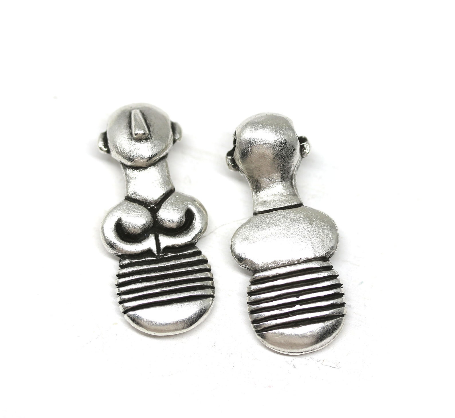 1pc Antique Silver Neolithic Idol Primitive Goddess Pendant - Etsy