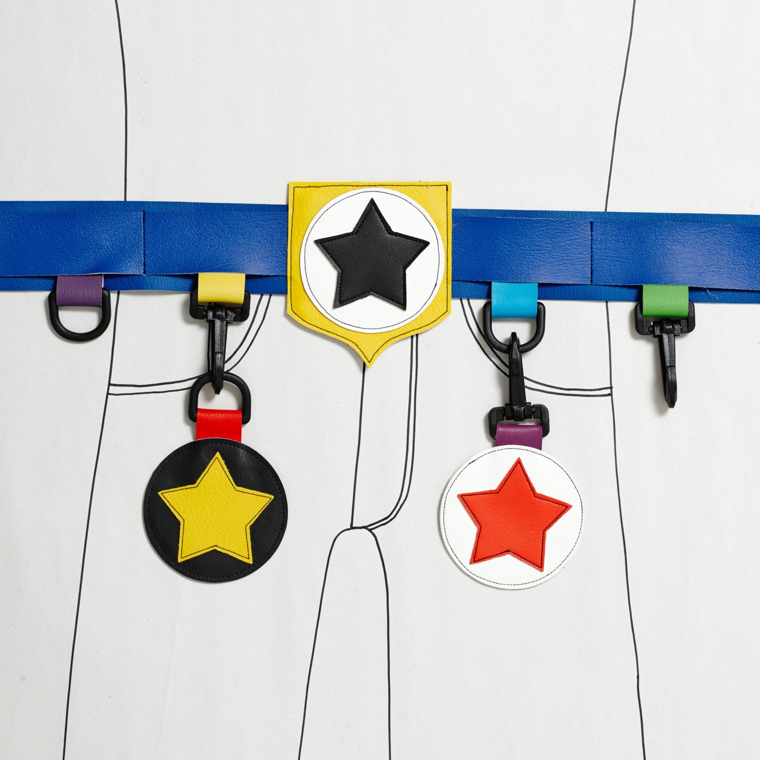 NEW!! Utility Belt.... Star Utility Belt Blue - Etsy