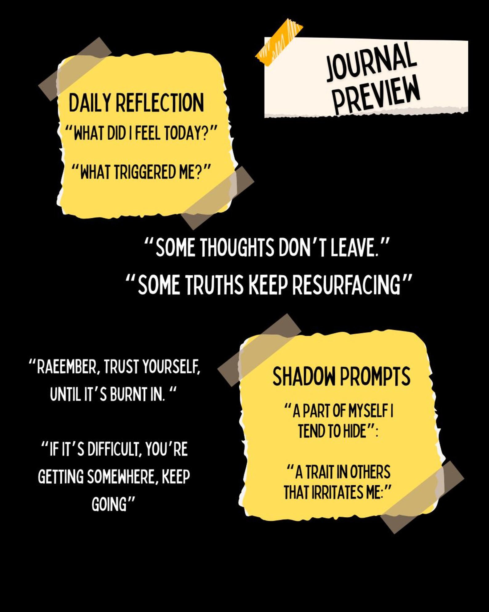 Self Reflection Shadow Work Journal PDF Guided Personal Growth Workbook ...