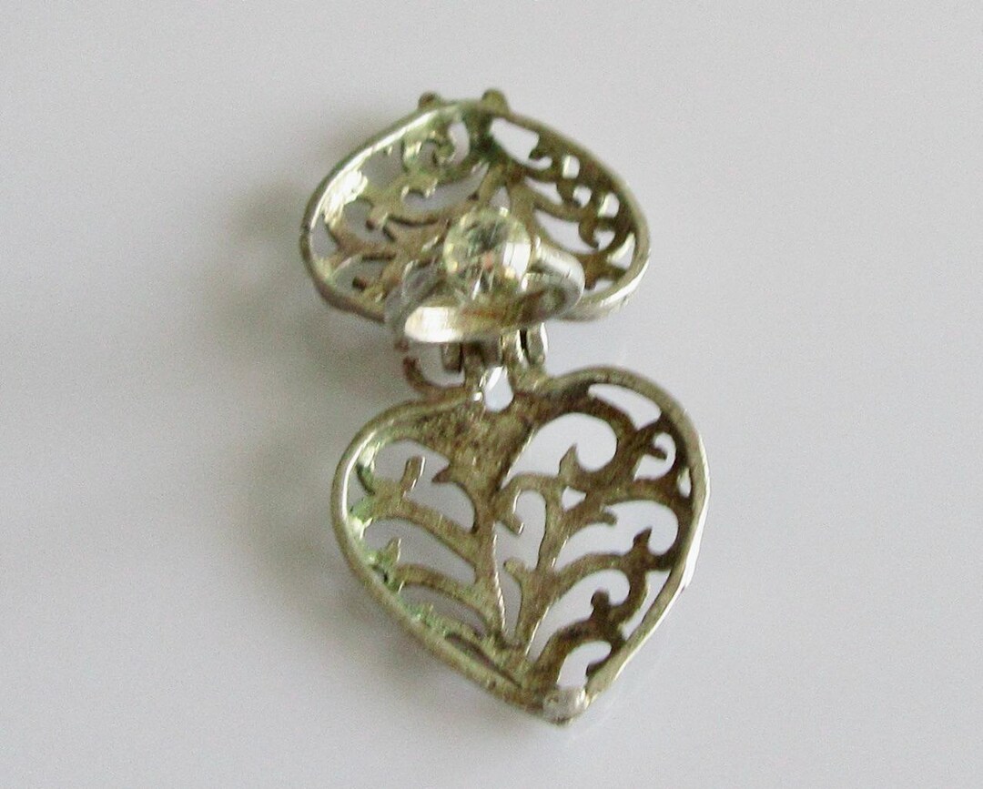 Vintage Solid Silver Heart Locket and Ring CHIM Charm or Pendant - Etsy UK