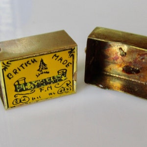 9ct Gold and Enamel Match Box Charm Opens - Etsy