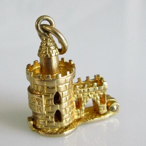 9ct Gold Bloody Tower and Chopping Block Opening Charm - Etsy