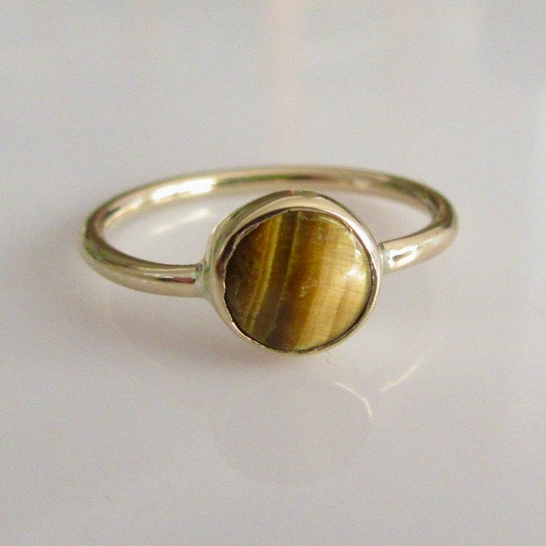Tiger Eye Ring - Etsy