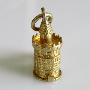 9ct Gold Bloody Tower and Chopping Block Opening Charm - Etsy