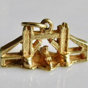 Tower Bridge London Vintage 9ct Gold Bracelet Charm - Etsy
