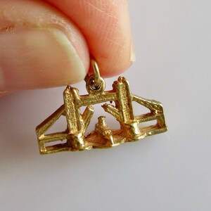 Tower Bridge London Vintage 9ct Gold Bracelet Charm - Etsy