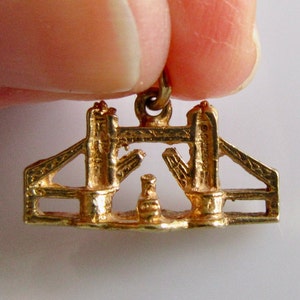 Tower Bridge London Vintage 9ct Gold Bracelet Charm - Etsy