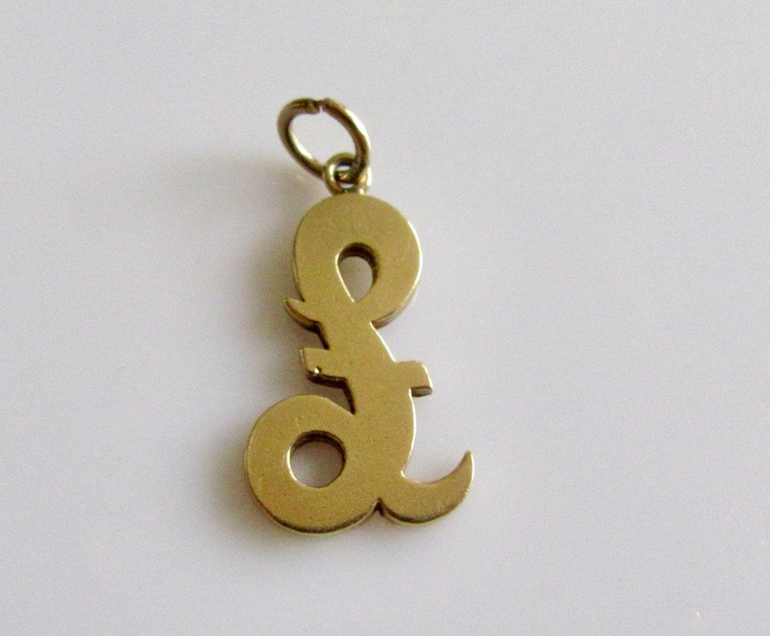Vintage 9ct Gold British Pound Note Symbol Charm or Pendant - Etsy