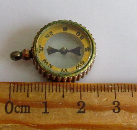 Rare Victorian 9ct Gold Working Compass Charm or Pend… - Gem