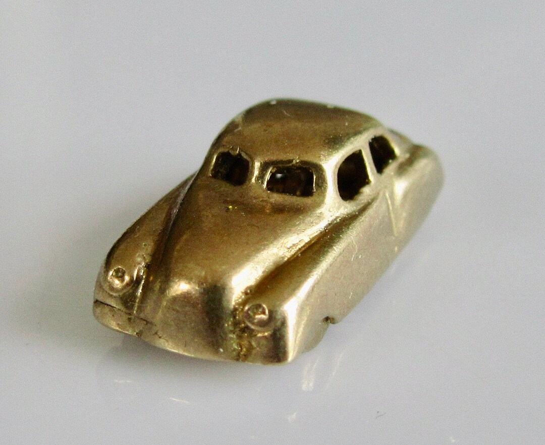 9ct Gold Vintage Car Charm or Pendant - Etsy