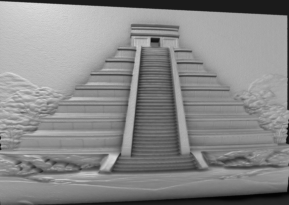 Stairway of the Ancients – Mayan Pyramid Relief - Etsy