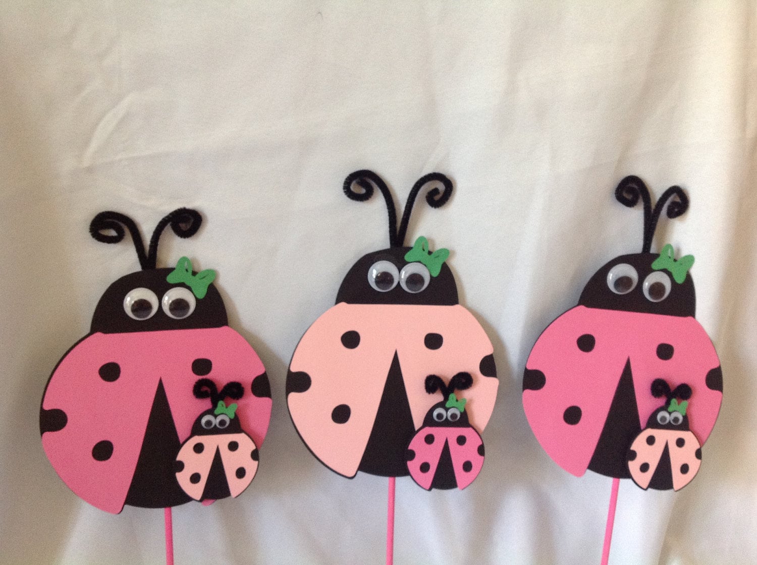 Ladybug Centerpiece Picks - Etsy