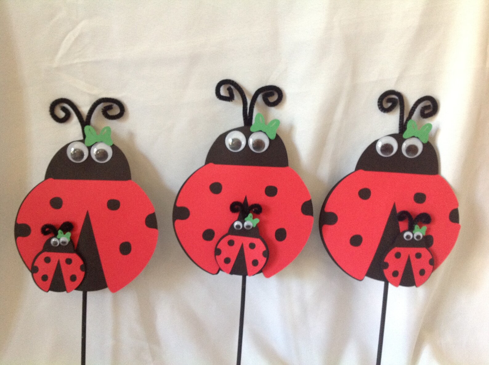 Ladybug Centerpiece Picks - Etsy