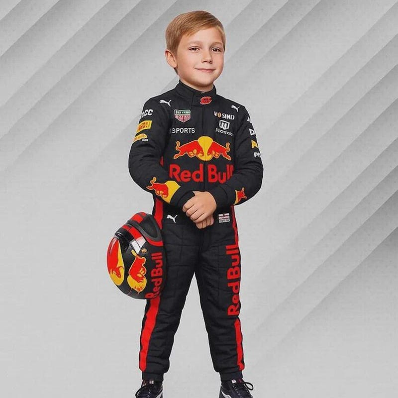 Red Bull Black Kart Suit - Etsy