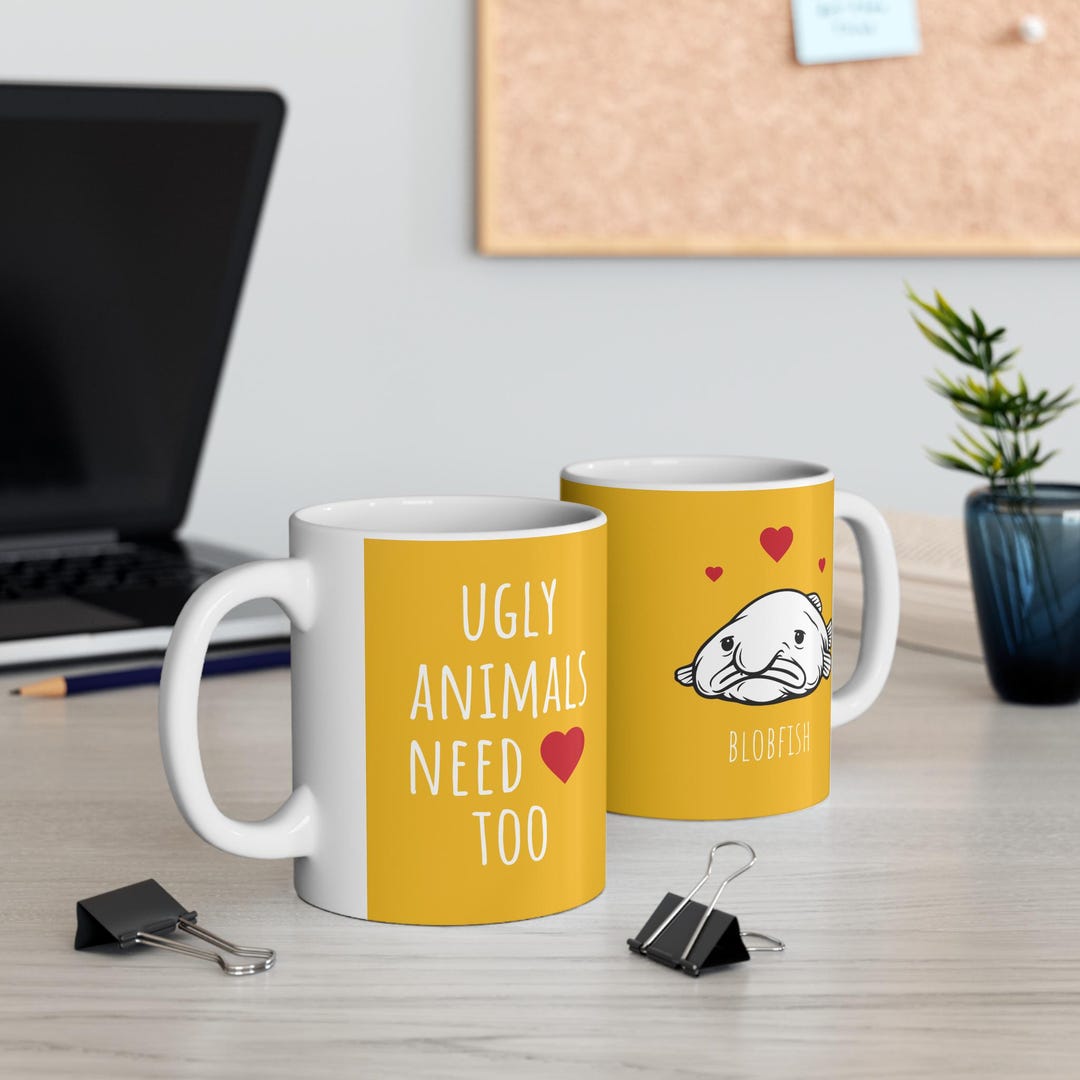 Funny Offensive Blobfish Mug for Boyfriend or Husband | Ugly Animals ...