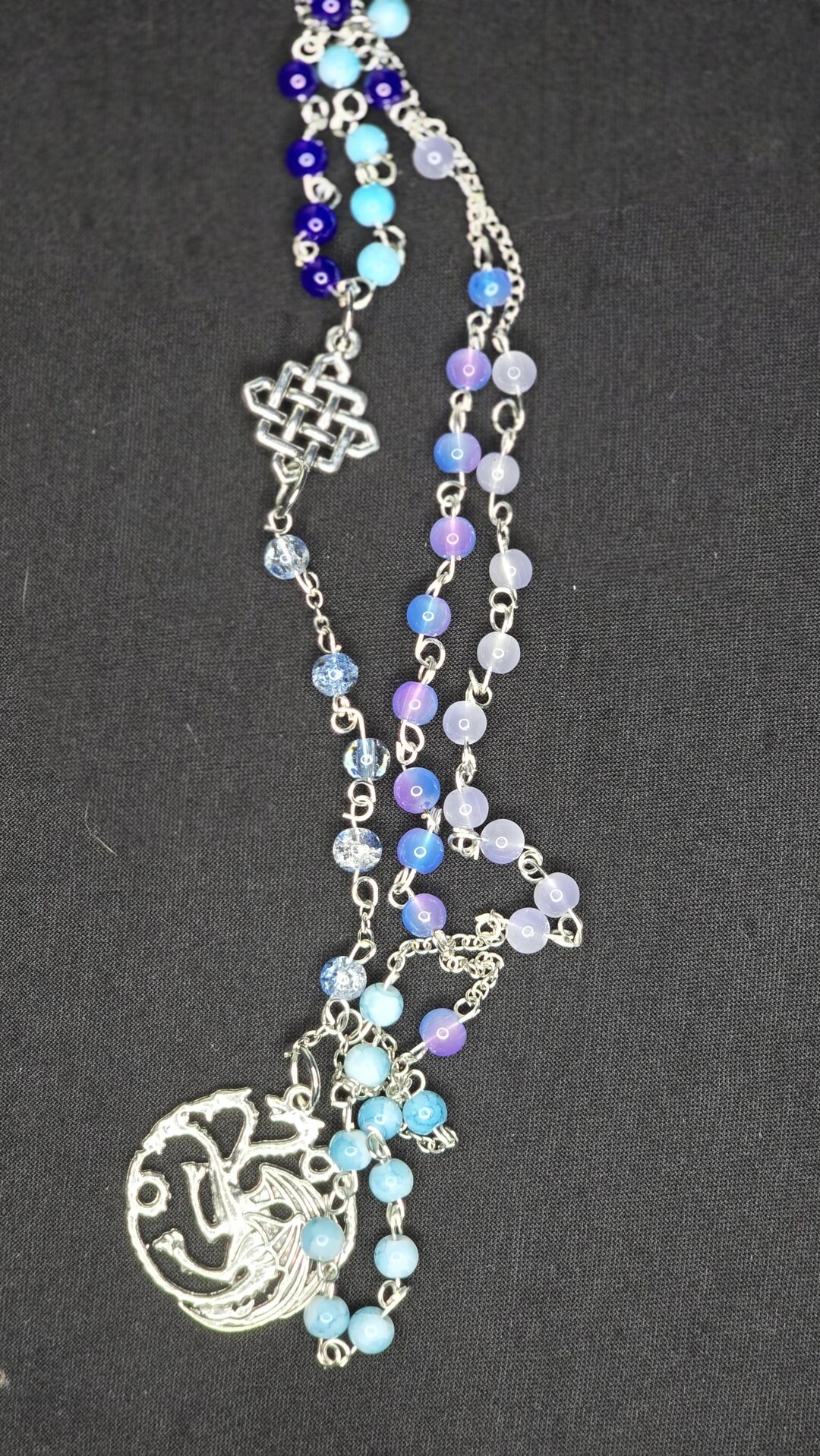 Witch Rosary Necklace | Pagan Prayer Beads | Wiccan Rosary | Altar ...