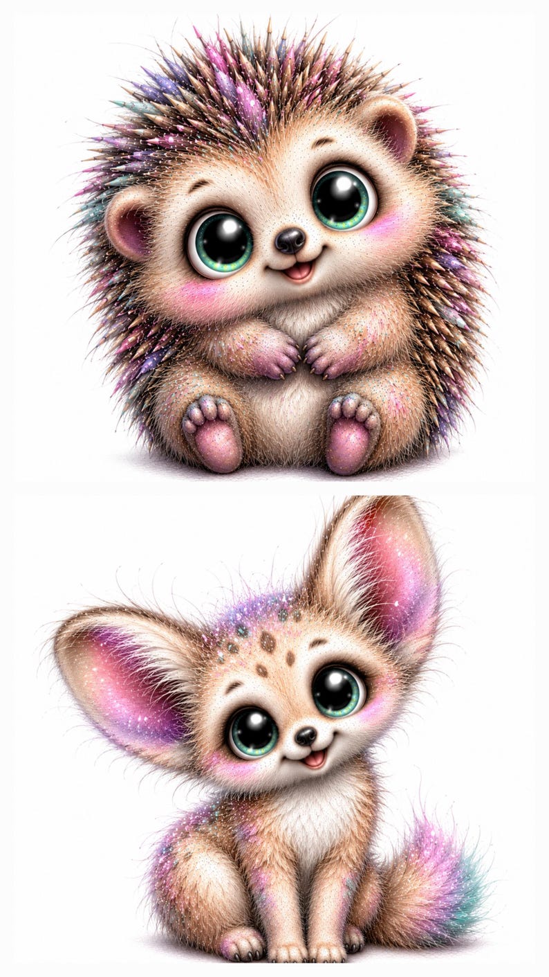 Whimsical Animals Clipart Bundle | Watercolor Woodland Fantasy ...