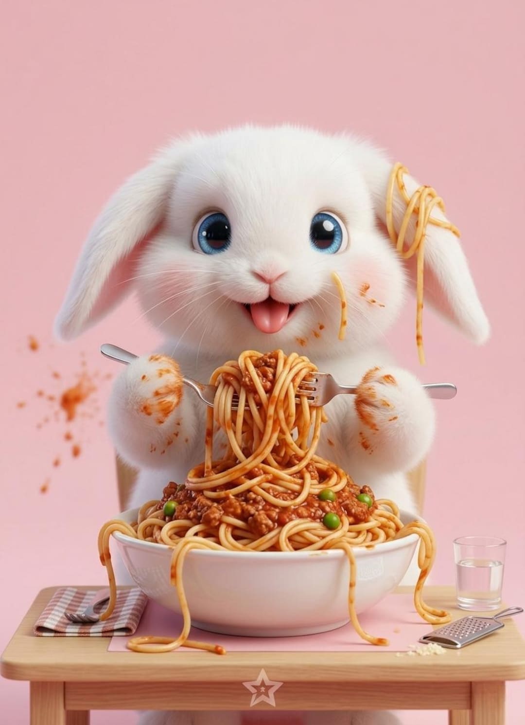 Kawaii Bunny Clipart PNG Bundle | Adorable Rabbit Sublimation Design ...