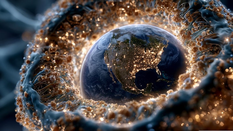 Microscopic World JPG Bundle, Sci-fi Macro Photography, AI Art (digital ...