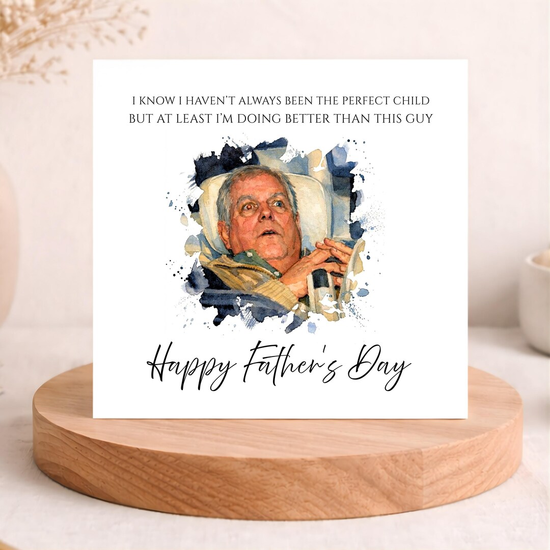 Funny Father's Day Card Prince Andrew Joke, Sarcastic Dad Card From Son ...