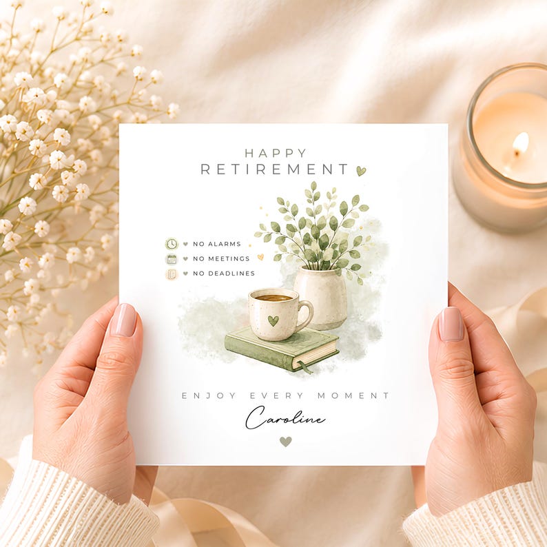 Personalised Retirement Card, Happy Retirement Card, Retirement Gift ...