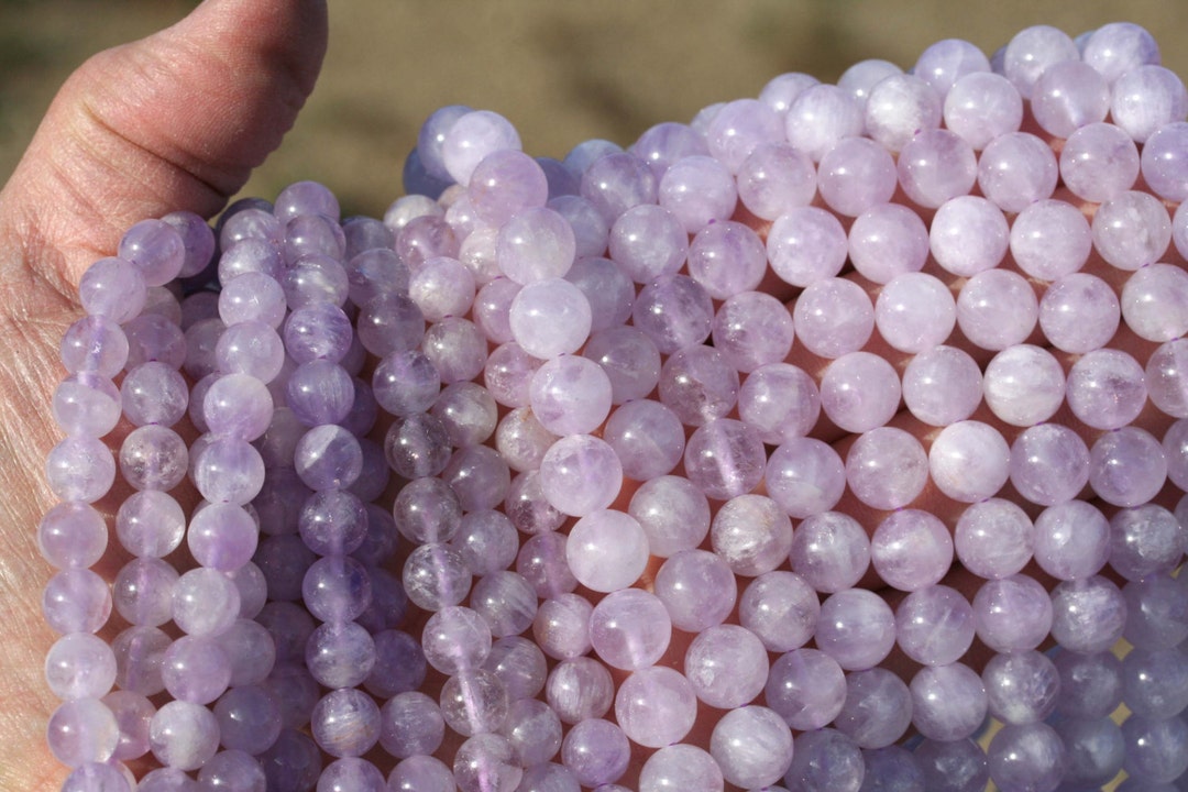 Natural Purple Jade 6mm/8mm/10mm Round Beads Full Strand - Etsy
