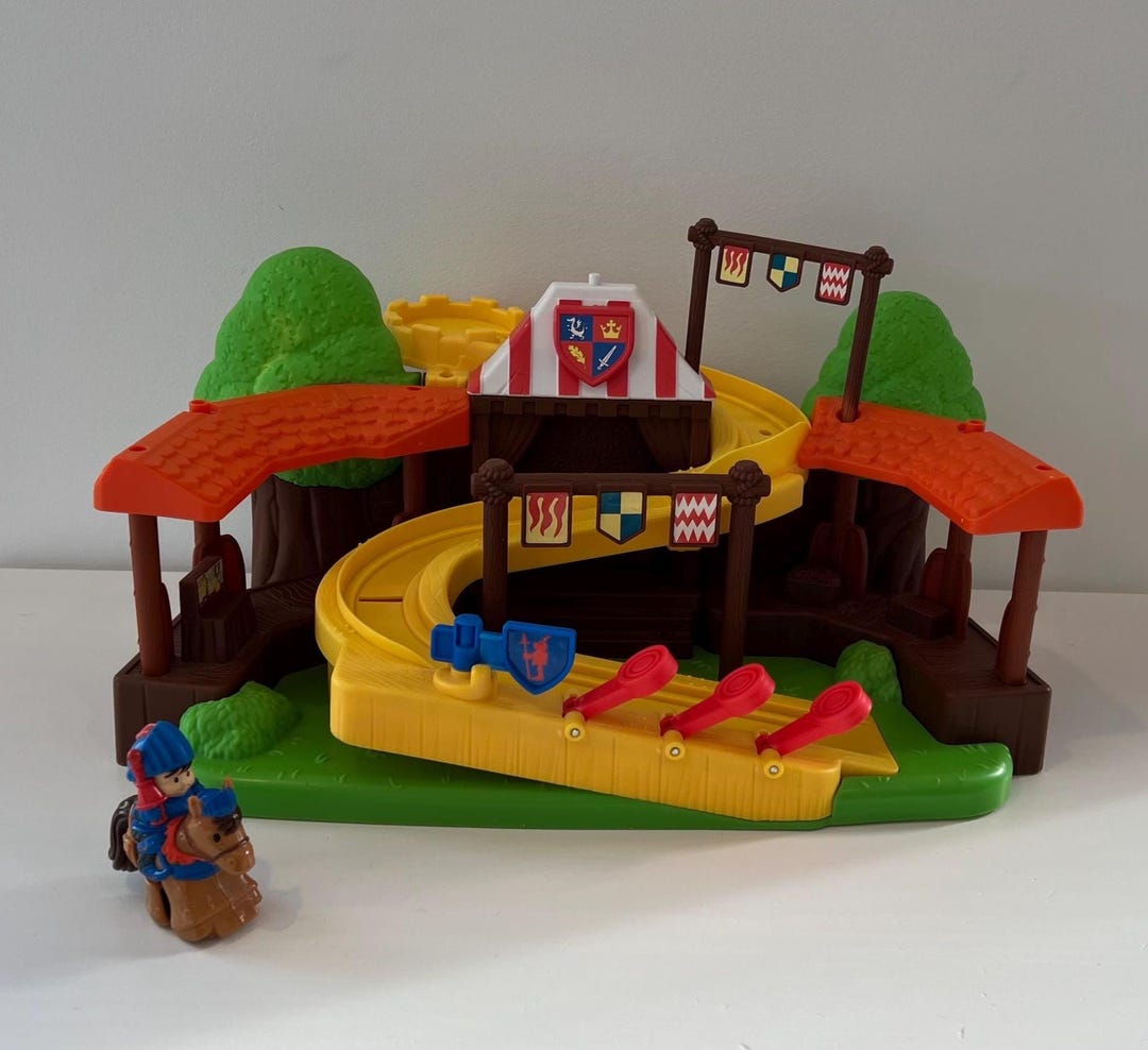 Vintage Little People Klip Klop Mike the Knight Castle Playset With ...