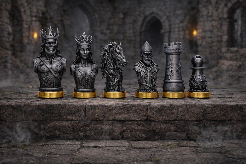 The Undead Dynasty Chess Set – Where Kings Never Die - Etsy