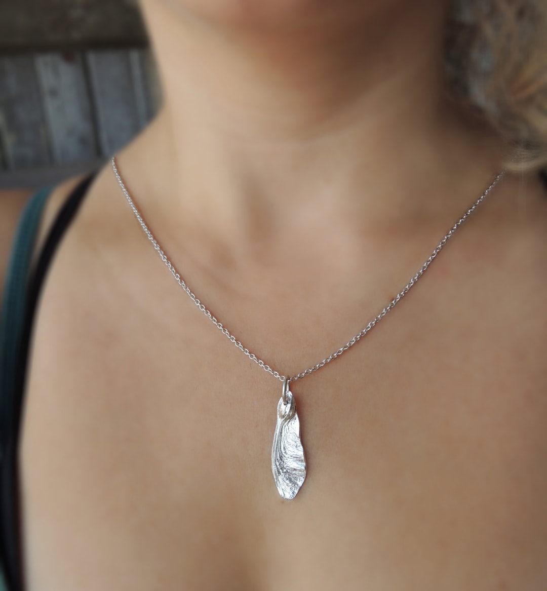 Medium Samara - Seed Pod - Delicate Samara Necklace - Sycamore Seed ...