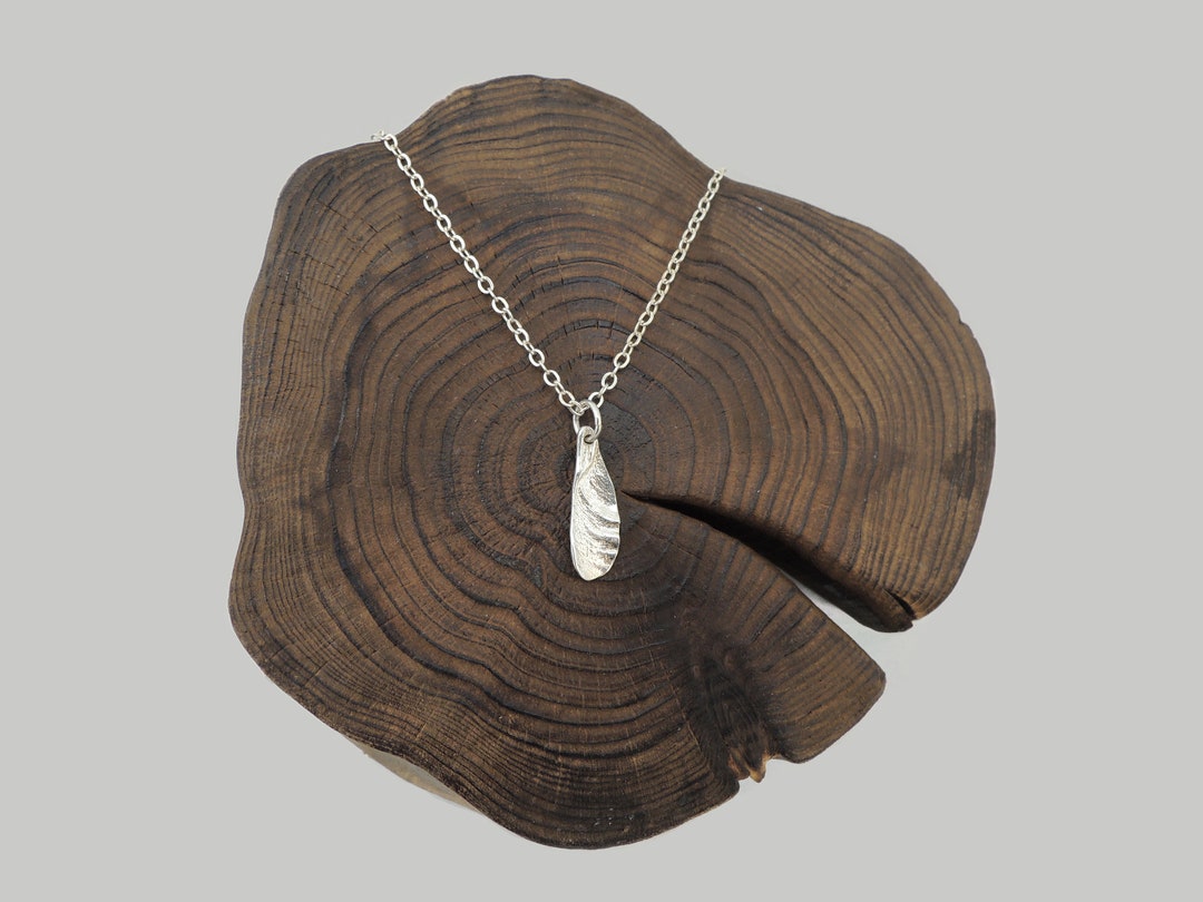 Mini Maple Seed Necklace - Sterling Silver Samara Jewelry - Etsy