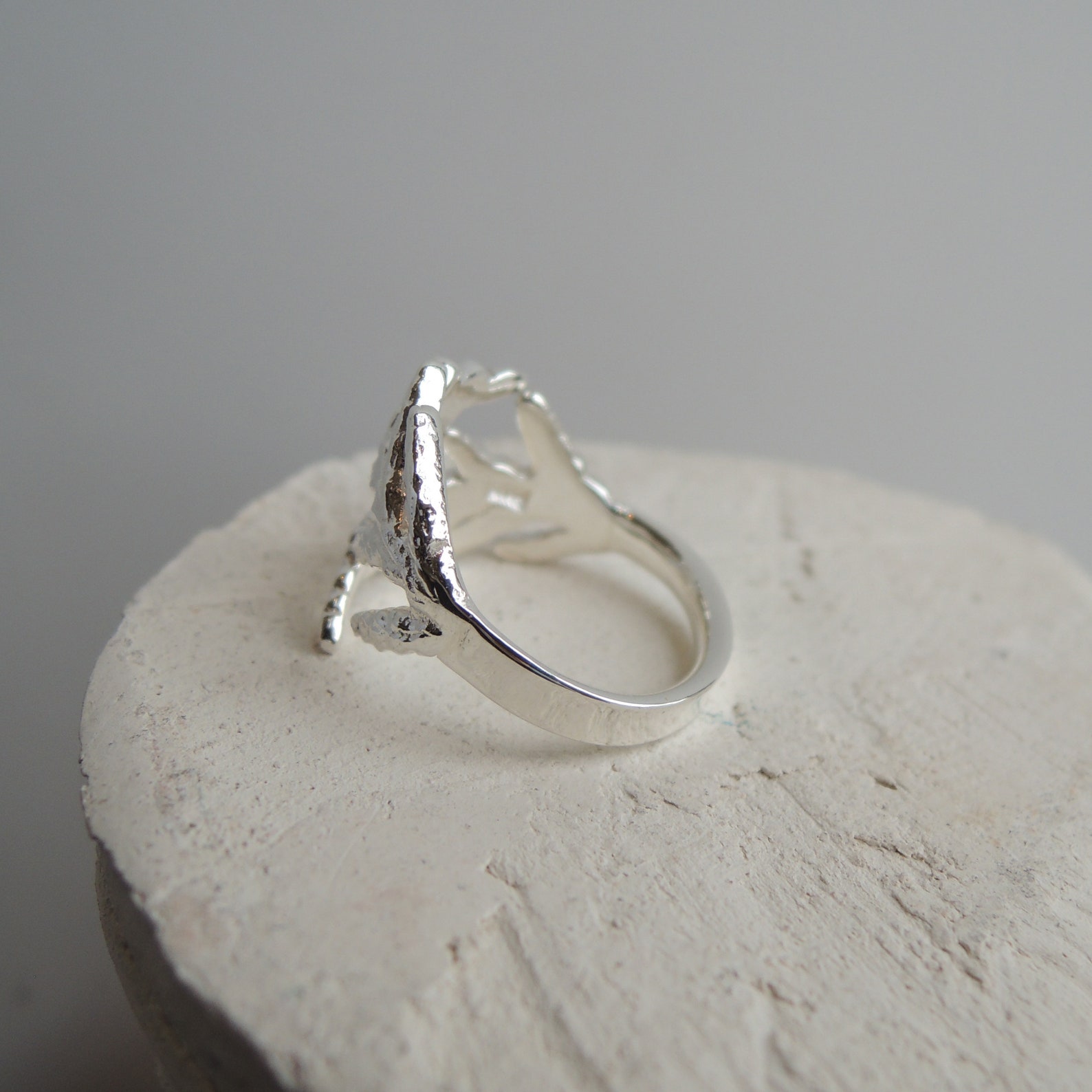 Interlaced Cedars - Adjustable Cedar Wrapped Ring - Branch Ring ...