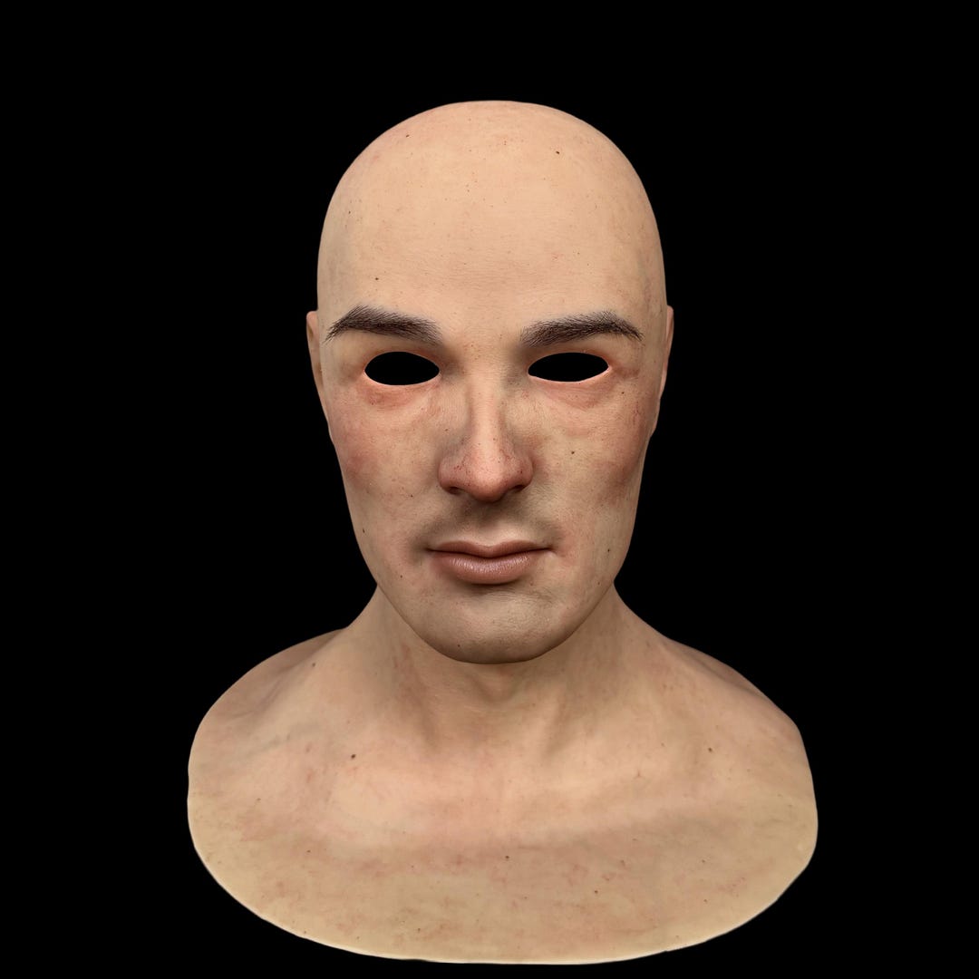Lucas Ultra Realistic Silicone Mask – Full Head Elderly Male Face Mask ...