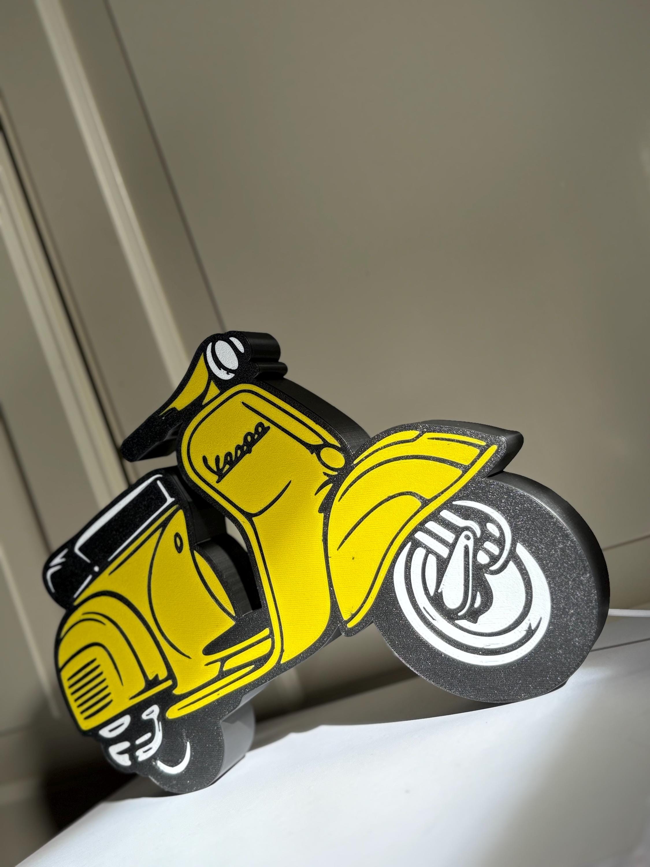 Vespa LED Wall Light – Handmade 3D Printed Scooter Lamp - Etsy